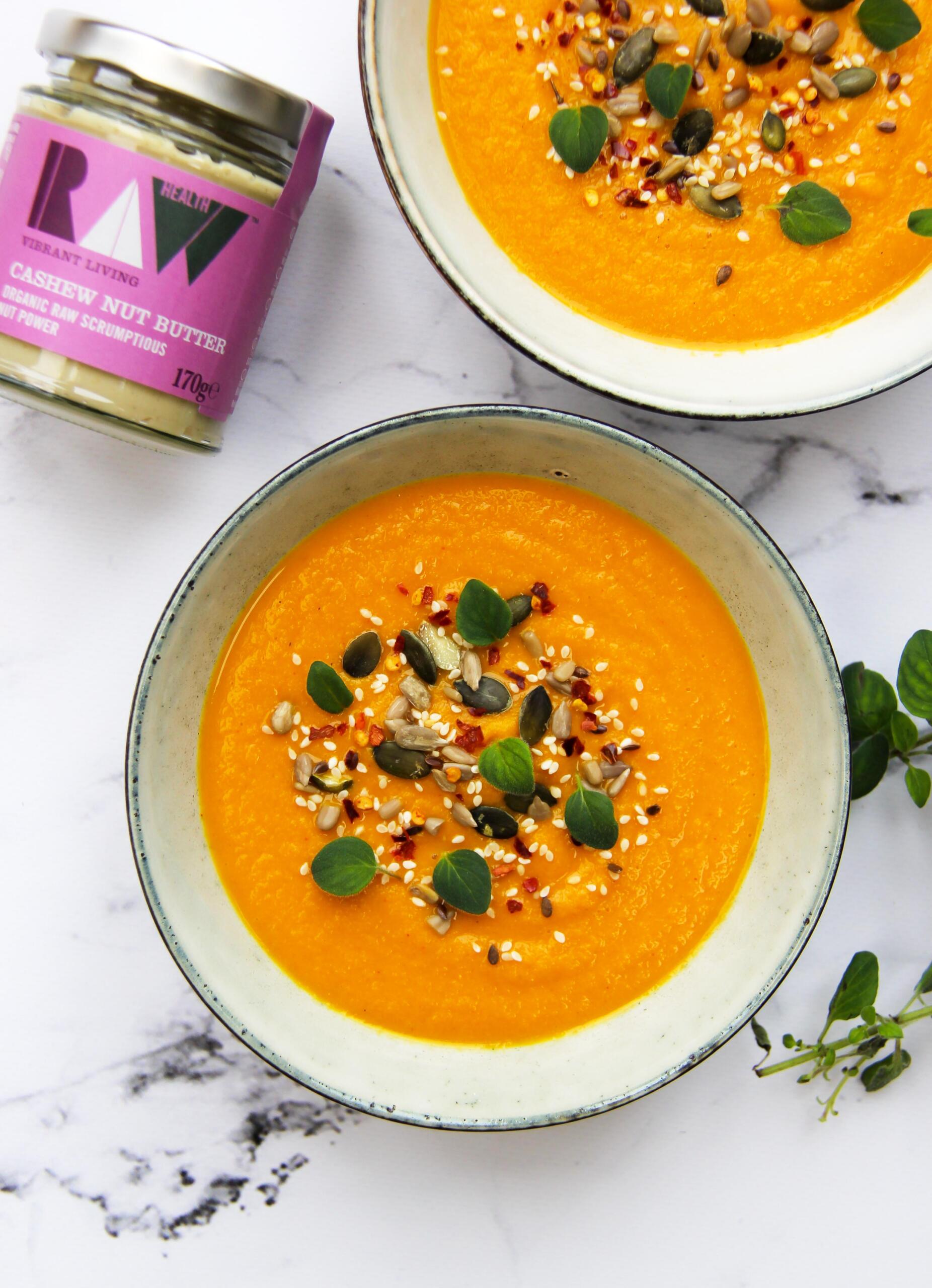 Raw squash, carrot and coconut soup | Raw Vibrant Living