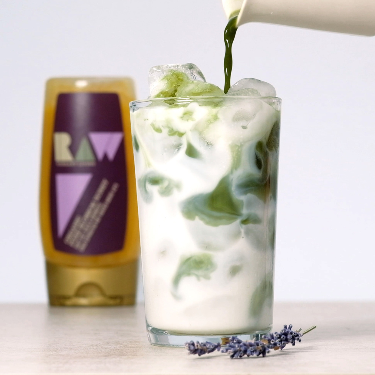 Lavender Iced Matcha Latte | Raw Vibrant Living